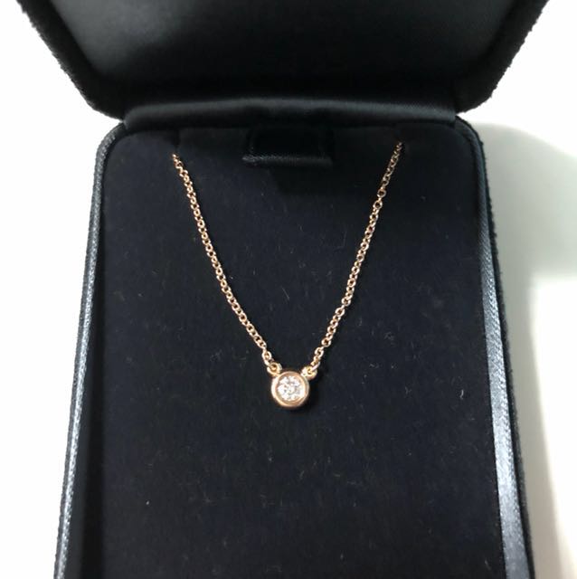 Tiffany & Co DBTY Necklace Rose Gold, Luxury, Accessories on Carousell