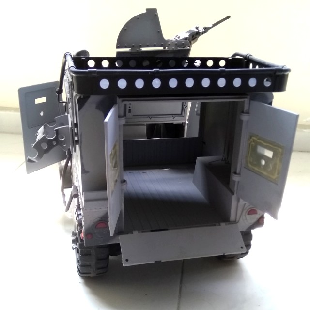 1/6 SCALE ARMORED HUMVEE HUMMER VEHICLE WITH GUN 21ST CENTURY TOYS ...