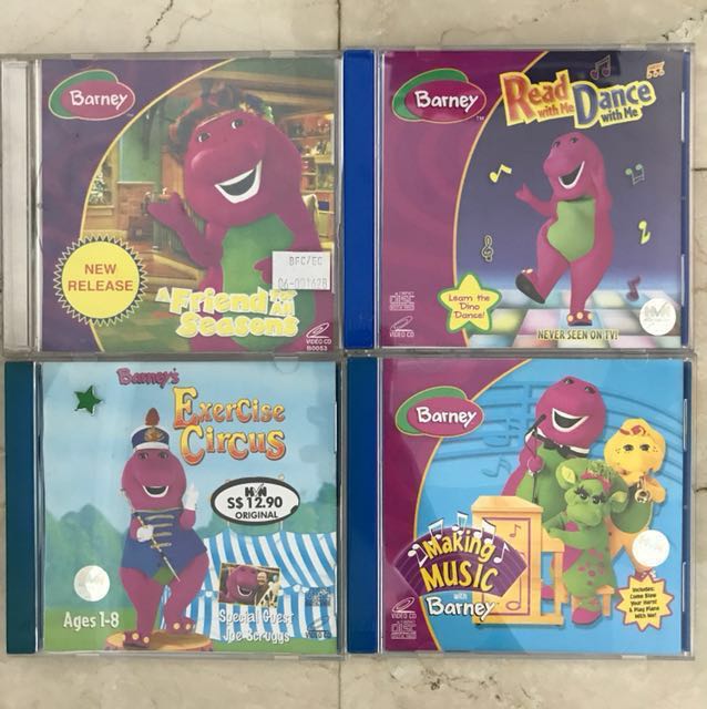 Barney VCD set 3 (4 pcs), Babies & Kids on Carousell