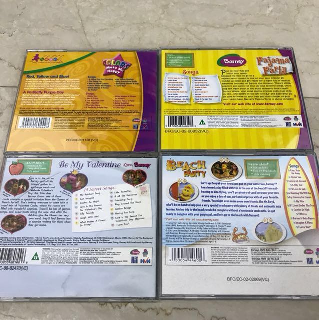 Barney VCD set 3 (4 pcs), Babies & Kids on Carousell