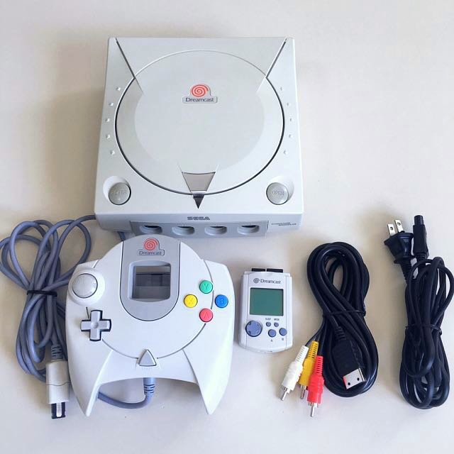 Dreamcast Console standard set with VMU, Video Gaming, Video Game ...