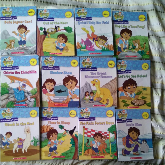 Go Diego Go Reading Programme 12 books Set 1, Hobbies & Toys, Books ...