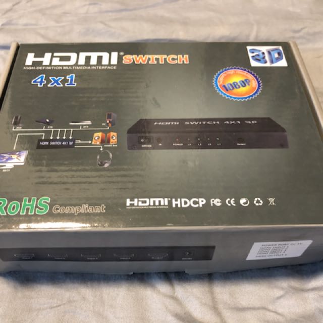 HDMI switch 4x1, Video Gaming, Video Game Consoles, Nintendo on Carousell