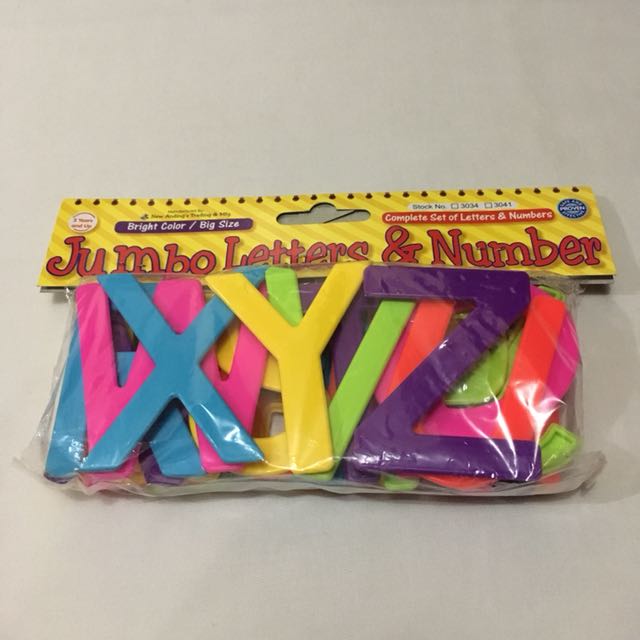 Jumbo plastic uppercase letters, Babies & Kids, Infant Playtime on ...