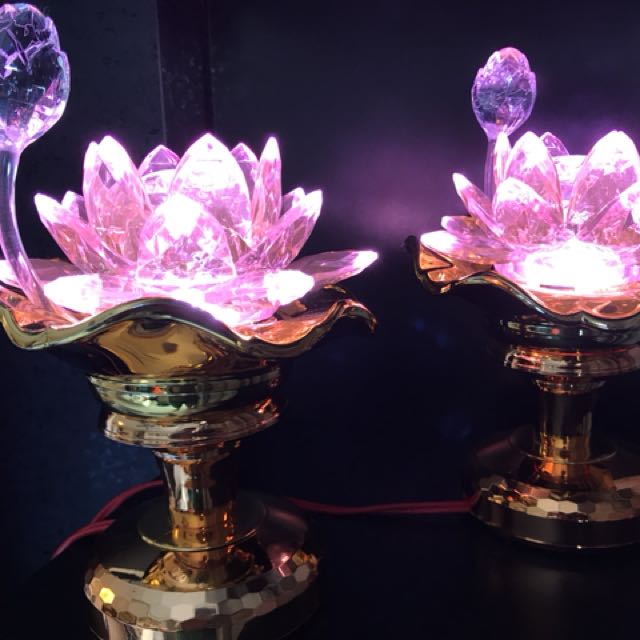 LED Lotus Light, Furniture & Home Living, Lighting & Fans, Lighting on ...