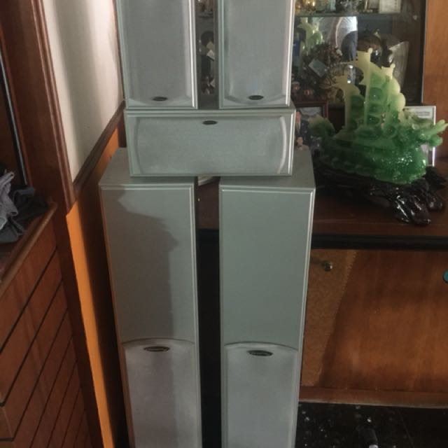 Old school Home theater sound system and fax machine, Furniture & Home ...