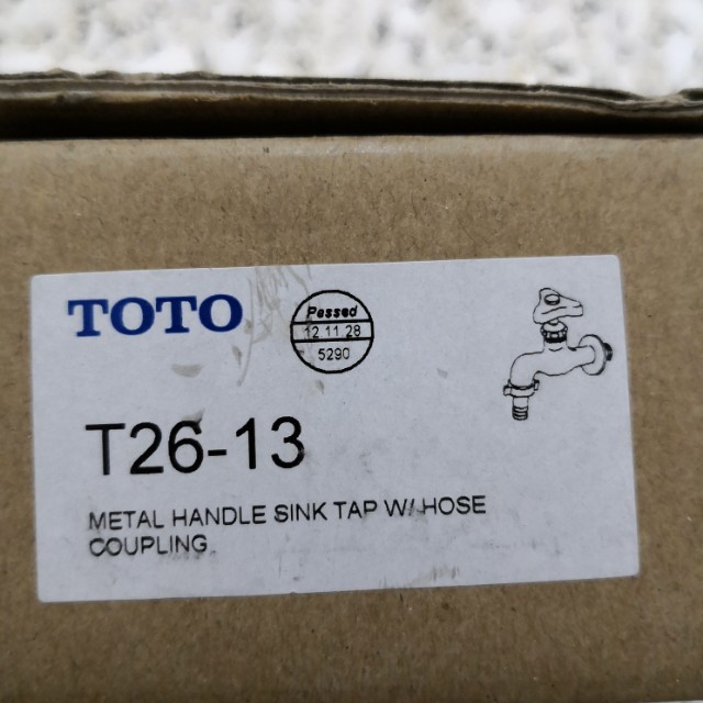 Toto tap metal handle sink tap with hose coupling, Furniture & Home ...