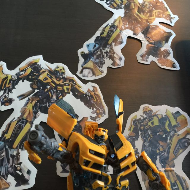 Transformer Bumblebee birthday cake topper sticker, Everything Else on ...