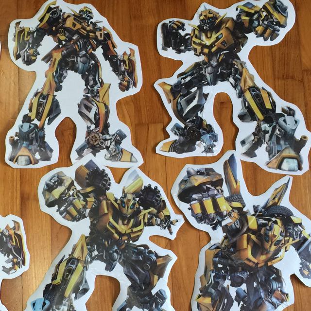 Transformer Bumblebee birthday cake topper sticker, Everything Else on ...