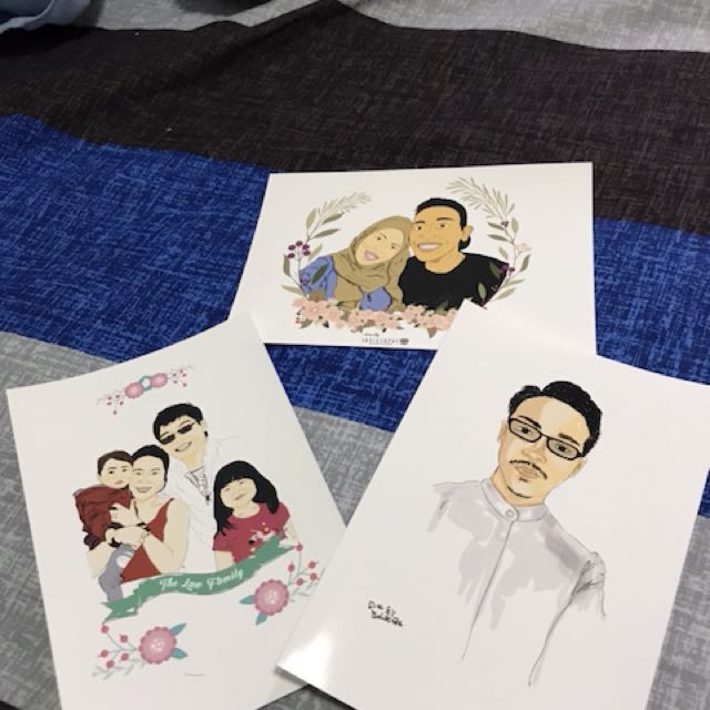 Custom Hand Drawn Artwork, Hobbies & Toys, Stationery & Craft, Art ...