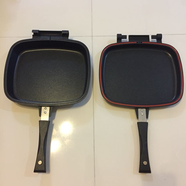 Double sided cooking pan, TV & Home Appliances, Kitchen Appliances, BBQ ...