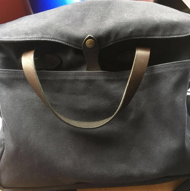Filson 256 Navy briefcase , Men's Fashion, Bags, Briefcases on Carousell
