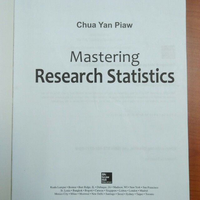 Book: Mastering Research Statistics, Hobbies & Toys, Books & Magazines ...