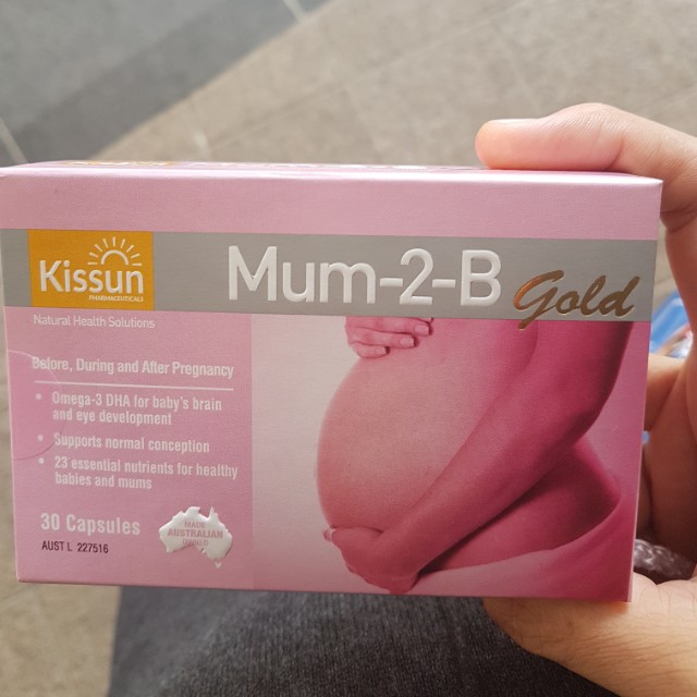 Mum-2-B Gold pregnancy vitamins, Babies & Kids, Maternity Care on Carousell