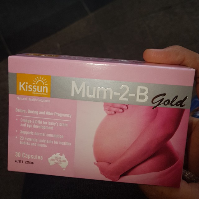 Mum-2-B Gold pregnancy vitamins, Babies & Kids, Maternity Care on Carousell