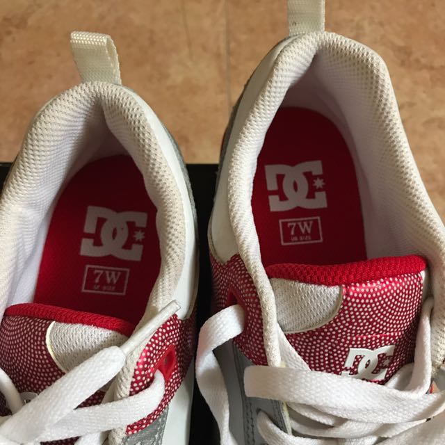 Original DC Shoes - Red & White Colour, Women's Fashion, Footwear ...