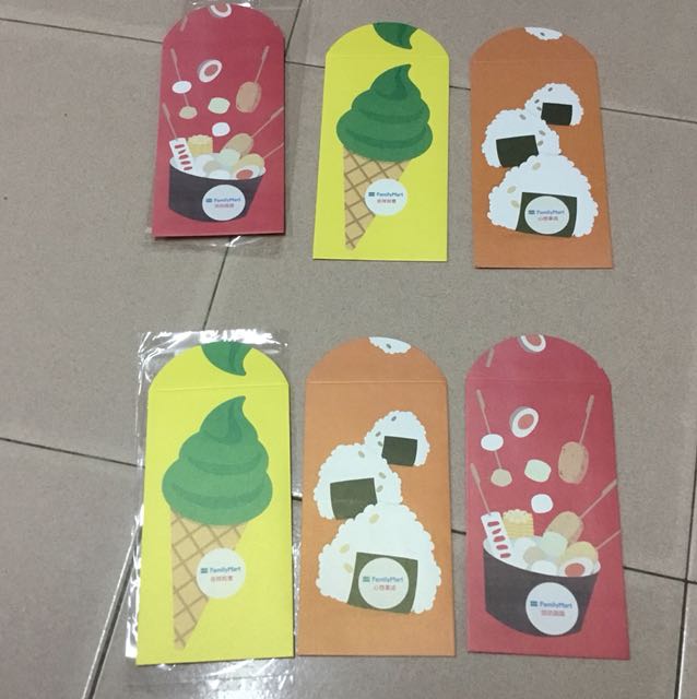3PCS FAMILY MART ANGPAU PACKET SET, Hobbies & Toys, Collectibles ...