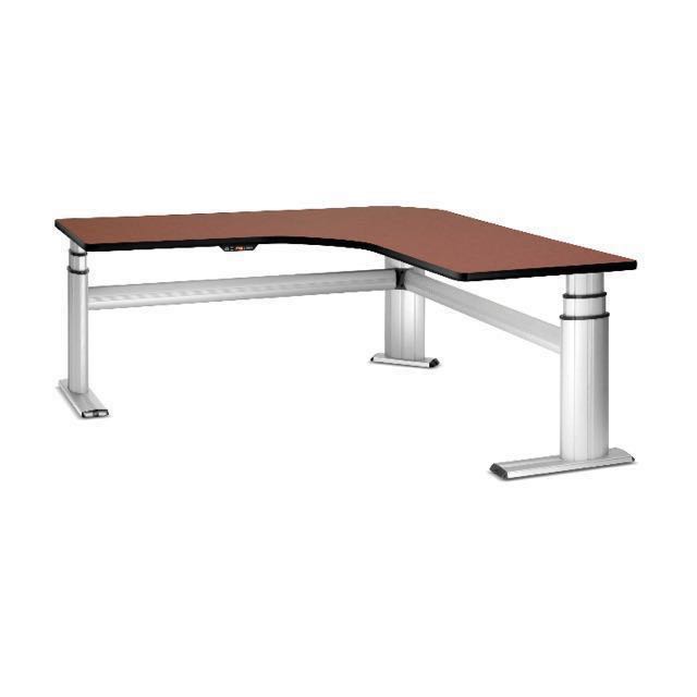 Desk L shape Free Standing Table with Laven Leg, Furniture & Home ...