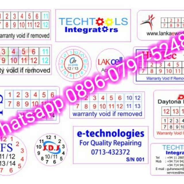 Jual sticker segel sticker garansi warranty sticker pecah telur, Serba ...