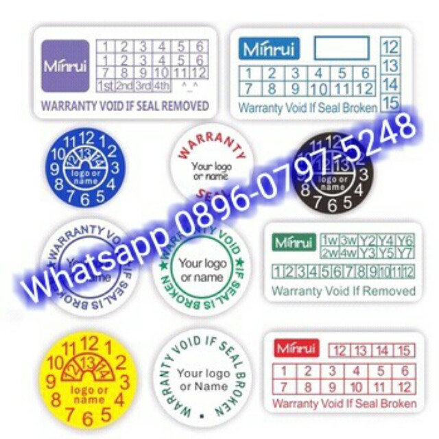 Jual sticker segel sticker garansi warranty sticker pecah telur, Serba ...