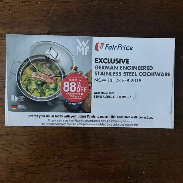 NTUC FairPrice Points for WMF, TV & Home Appliances, Kitchen Appliances ...