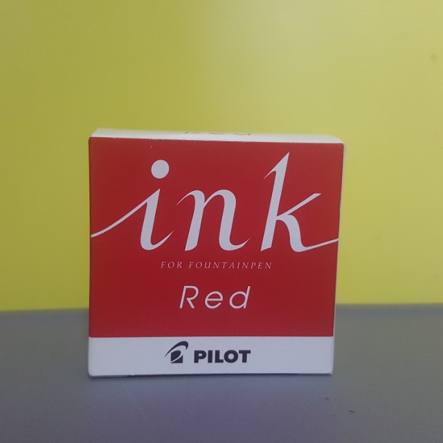 Pilot Red Fountain Pen Ink, Books & Stationery, Stationery on Carousell