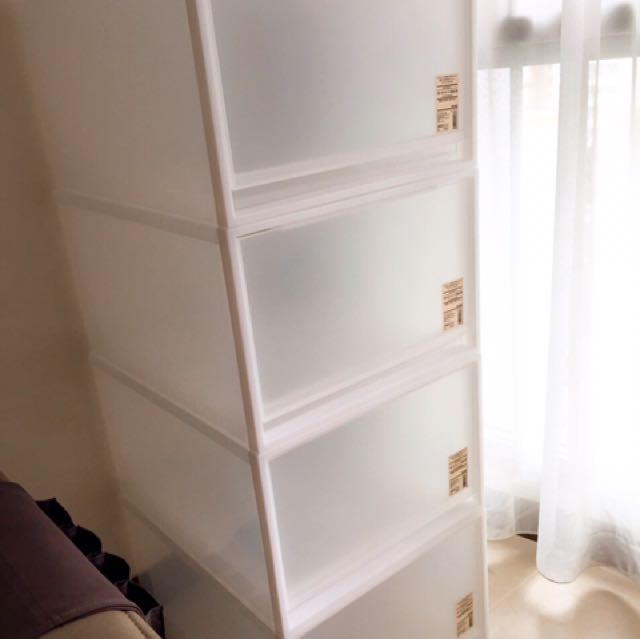 stackable drawers from Muji (x4), Furniture & Home Living, Furniture ...