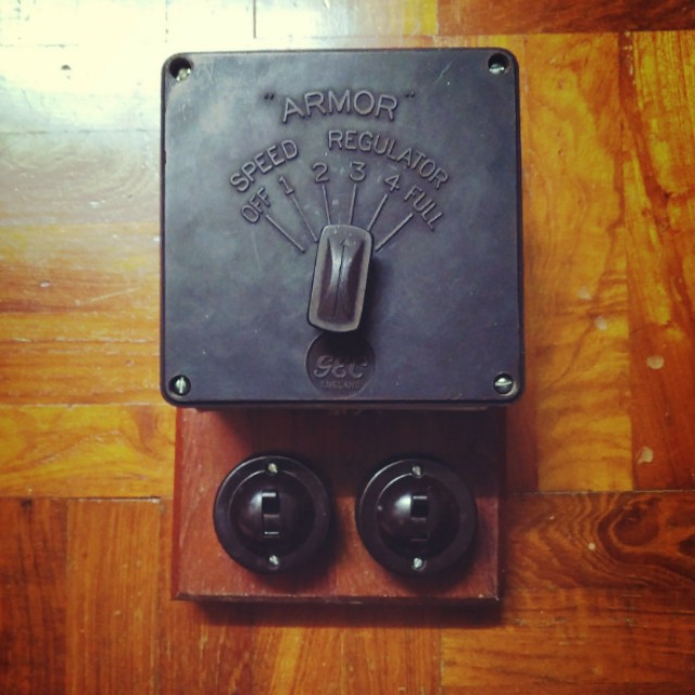 Vintage GEC Fan regulator with switches, Hobbies & Toys, Memorabilia ...