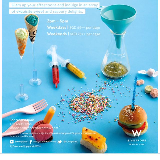 W Hotel Singapore Woobar Afternoon Tea Set For 2 Person, Tickets ...