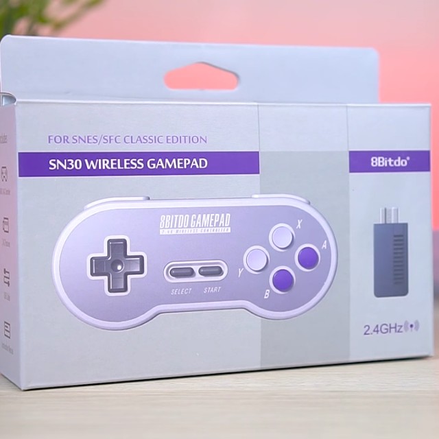 8bitdo SNES mini wireless controller, Video Gaming, Gaming Accessories ...
