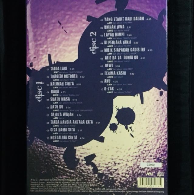 AWIE (Wings) & AMY (Search) - Ikon Rockerz Terunggul 2CD SET, Hobbies ...