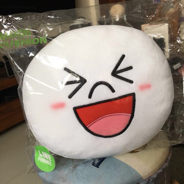 Official Line Friends Moon cushion/pillow, Hobbies & Toys, Memorabilia ...