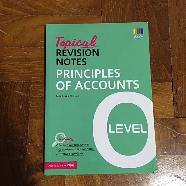Principle of Accounts O Level revision notes, Hobbies & Toys, Books ...