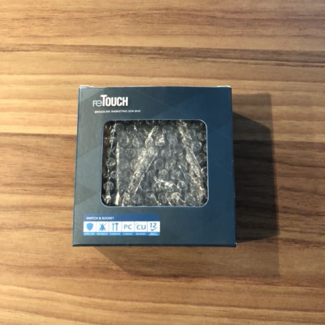 RETOUCH Black 1 Gang Switch & Socket, TV & Home Appliances, Electrical ...