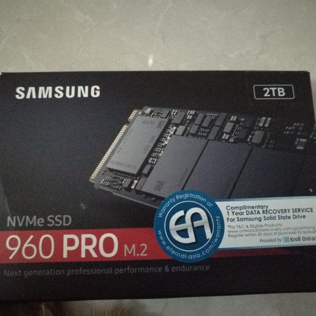 Samsung 960 Pro 2TB M.2 NVMe SSD, Computers & Tech, Parts & Accessories ...