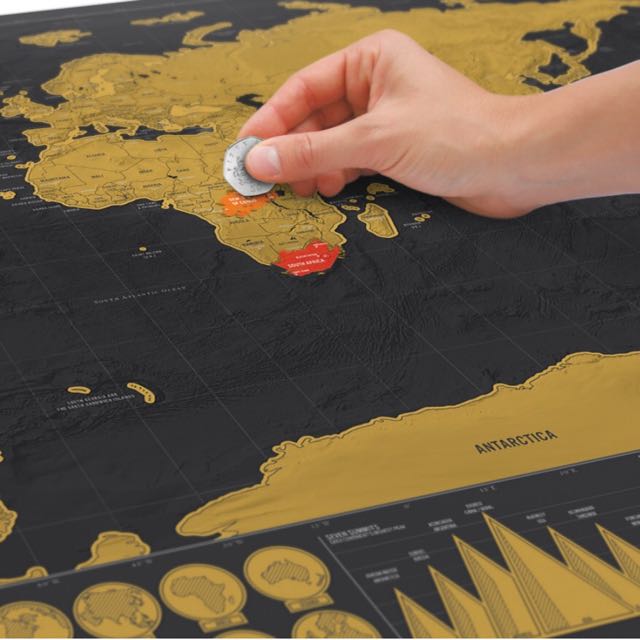 Scratch Map Deluxe Edition, Everything Else on Carousell