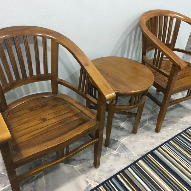 Set Kerusi Meja, Furniture & Home Living, Furniture, Chairs on Carousell