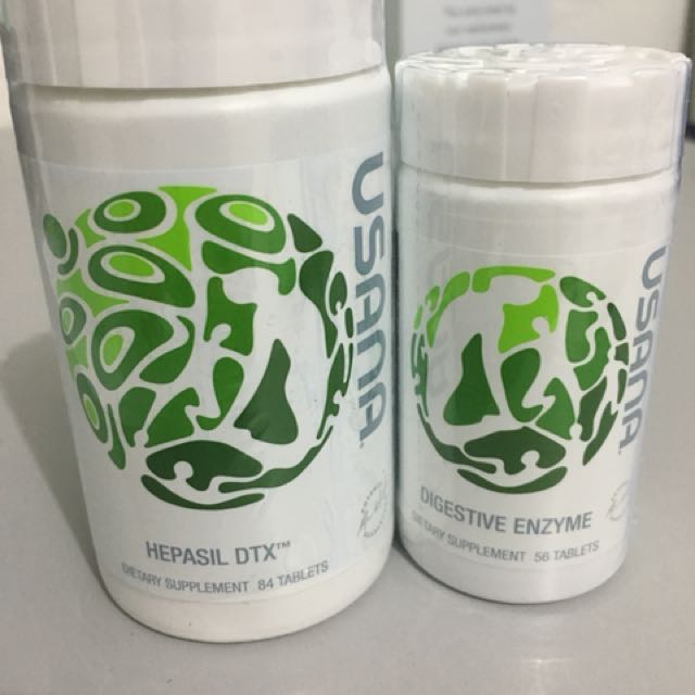 USANA Hepasil and Digestive Enzyme, Health & Nutrition, Health ...
