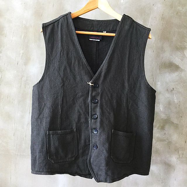 Vetra HBT Work Vest Khaki Made in France, Men's Fashion, Tops & Sets ...