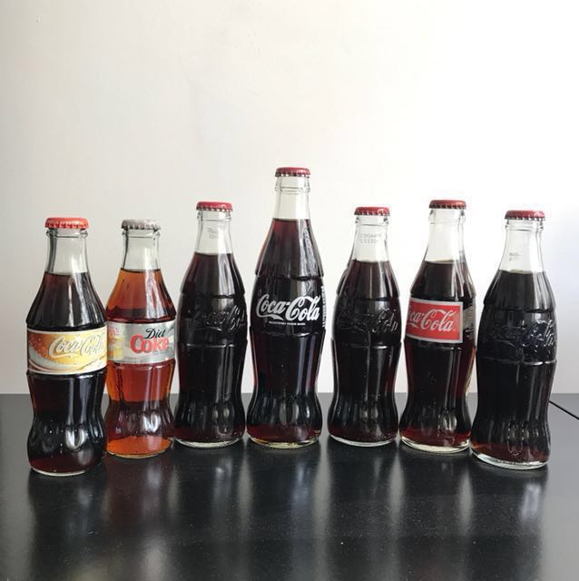 Vintage bottle Coca-Cola collection, Furniture & Home Living, Home ...