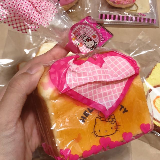 hello kitty bread loaf squishy, Hobbies & Toys, Toys & Games on Carousell