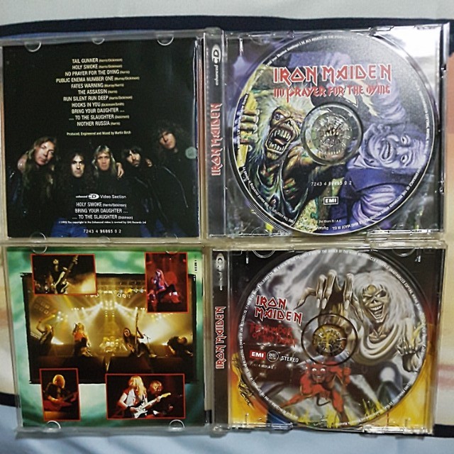 Iron Maiden Original CD Bundle, Hobbies & Toys, Music & Media, Music ...