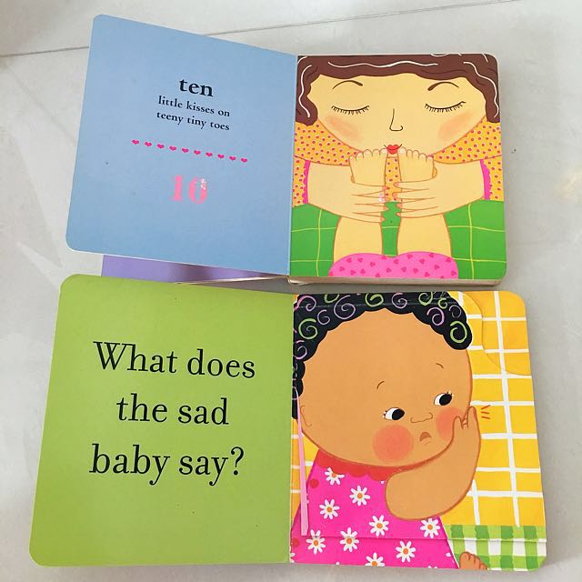 Karen Katz Counting Kisses & What does Baby Say (Board book/ Lift-the ...