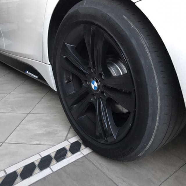 Original BMW F30 320i Stock Rims 17 inches Black, Auto Accessories on ...
