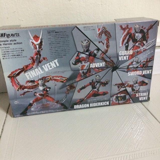 S.H.Figuarts Kamen Rider Ryuki & Dragreder Action Figure, Hobbies ...