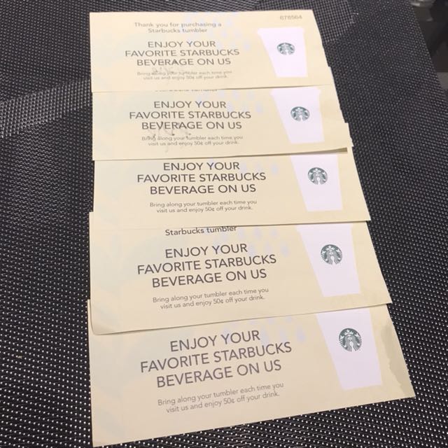 Starbucks Vouchers, Tickets & Vouchers, Vouchers on Carousell