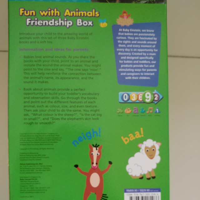 Disney baby Einstein fun with animals friendship box, Hobbies & Toys ...