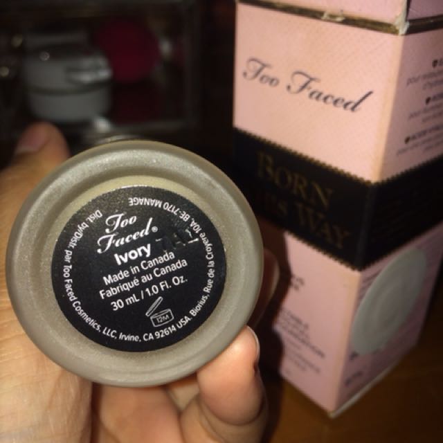 Foundation Too Faced Born This Way shade Ivory, Kesehatan & Kecantikan ...