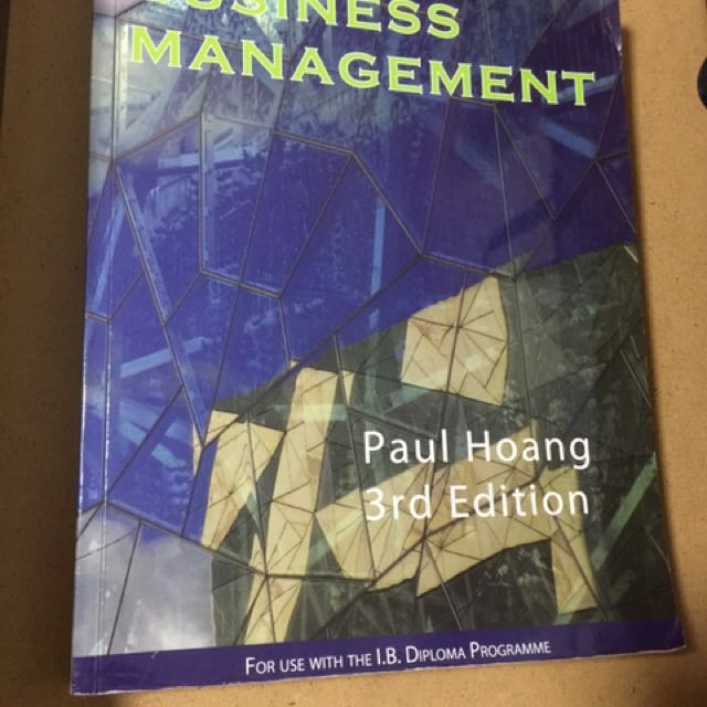 IB Business Management HL Textbook Paul Hoang 3rd edition, Hobbies ...