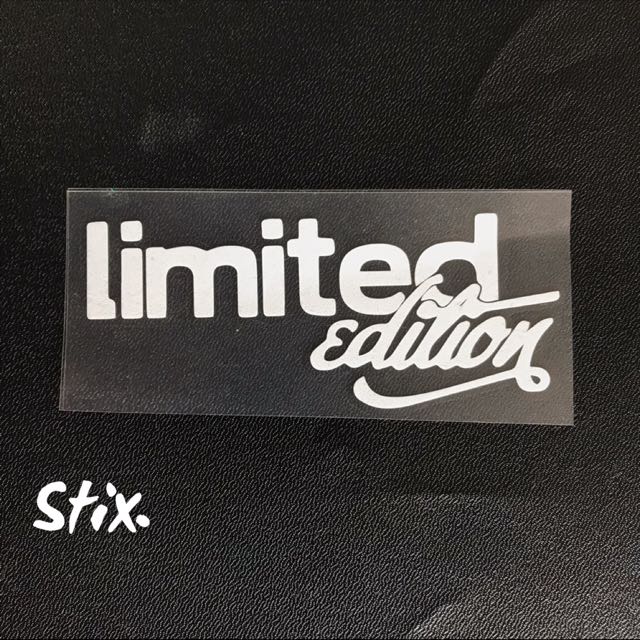 Limited Edition Vinyl Cut Sticker, Motorcycles, Motorcycle Accessories ...